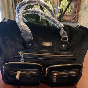 bebe Bags | Pink Travel Weekender Bag | Poshmark